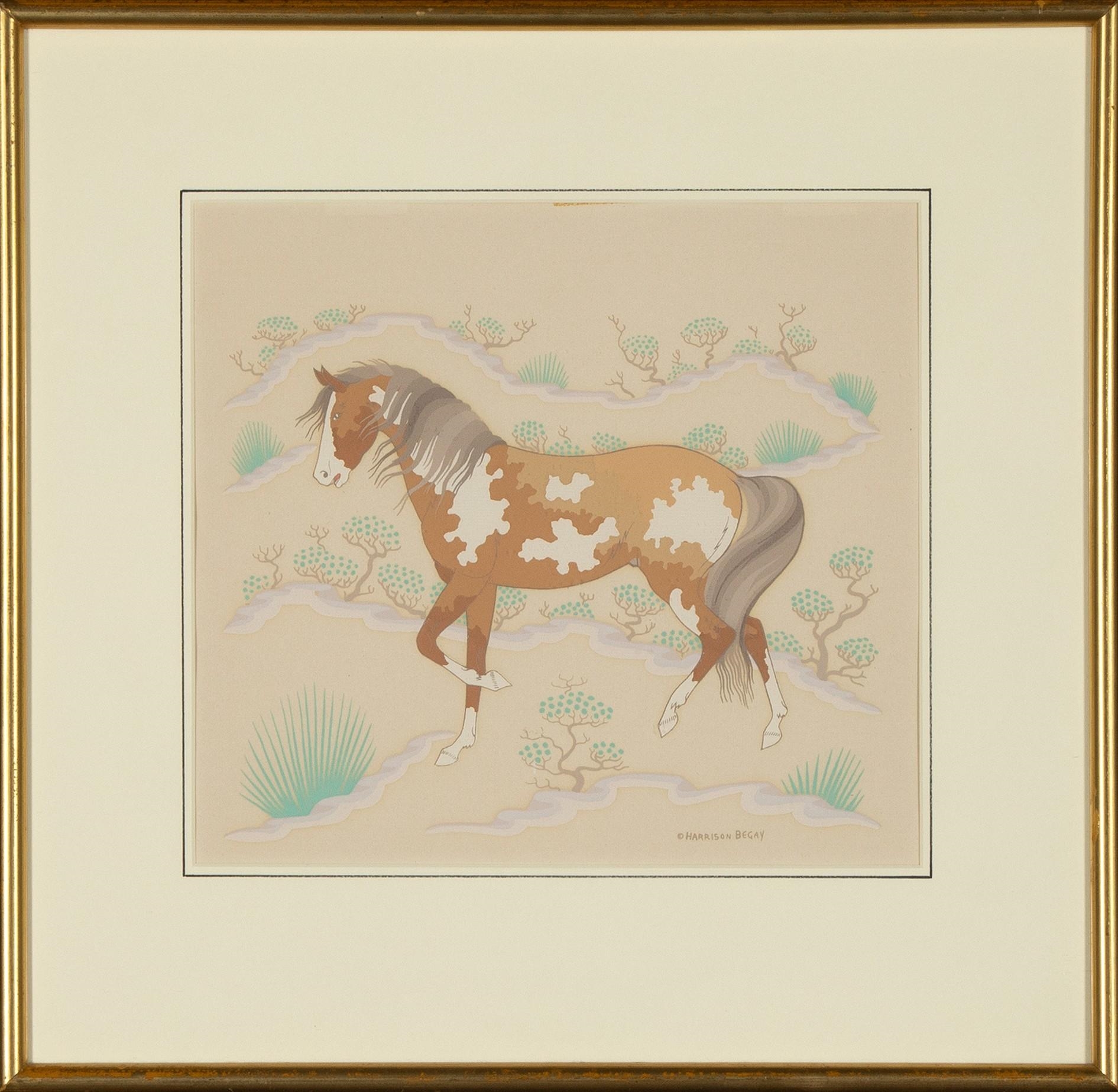 Harrison Begay | Spotted Pony, 1952 (1952) | MutualArt