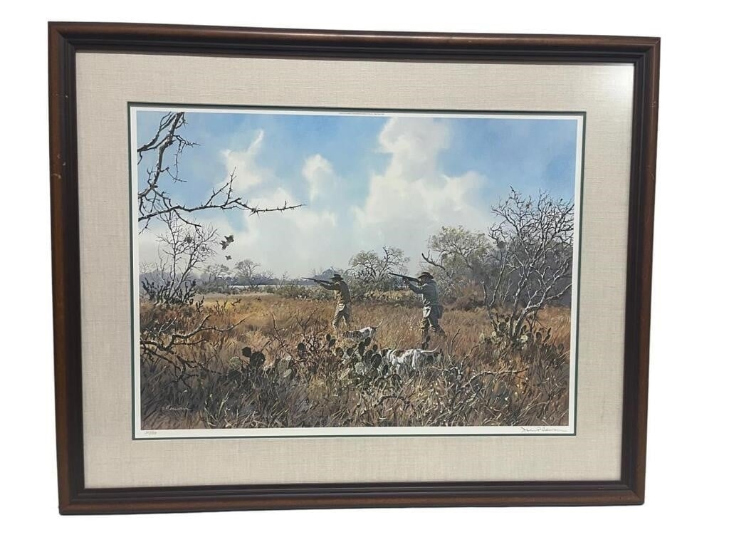John Cowan | JOHN COWAN BIRD HUNTING PRINT 357/800 Height: 29 in. by ...