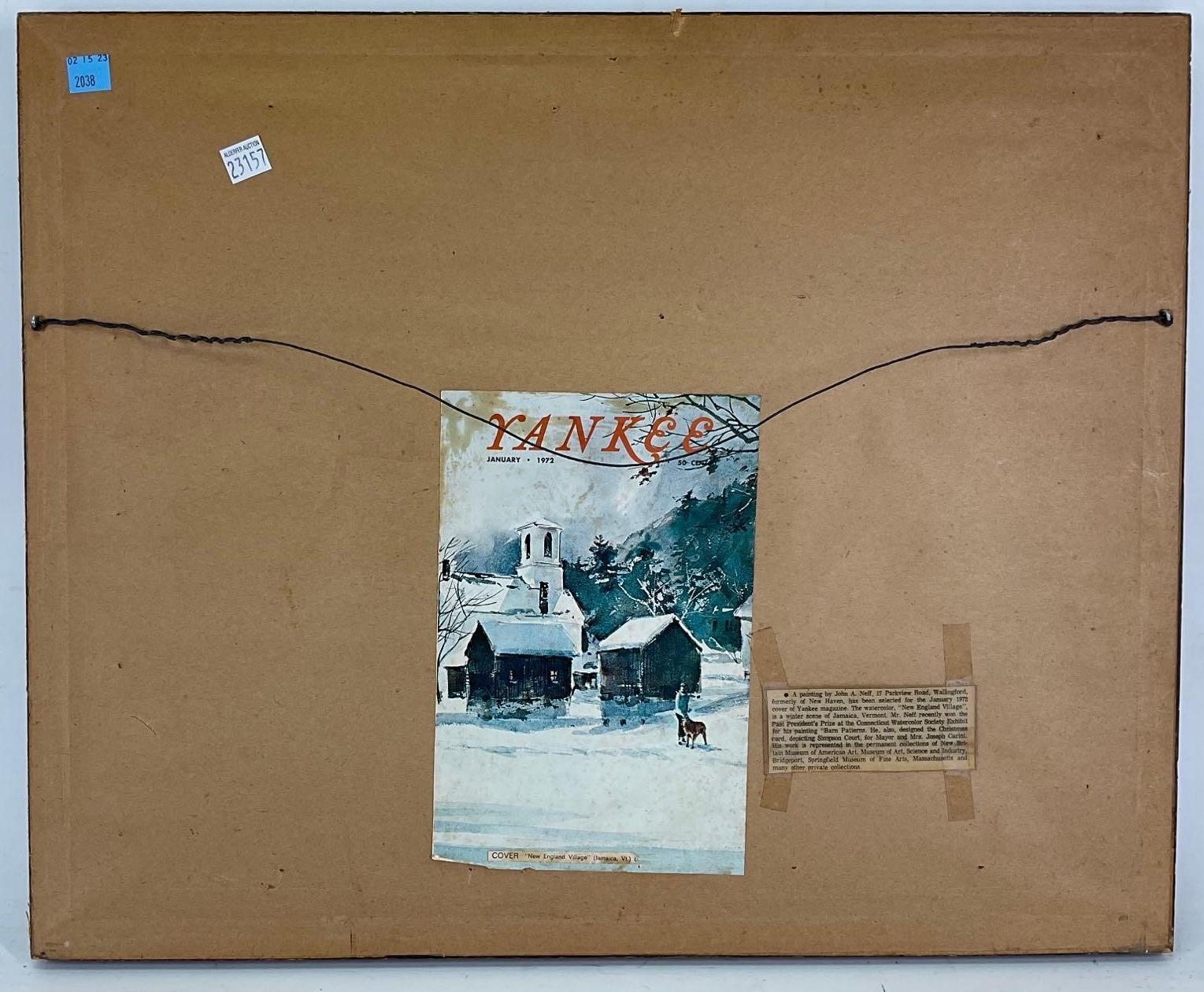 John Neff | Rural landscape with shack and bare trees | MutualArt