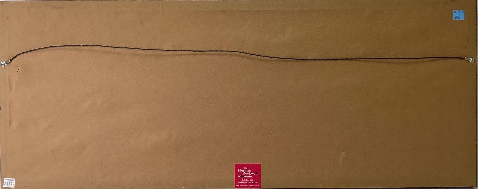 Norman Rockwell | Snowy small town landscape | MutualArt