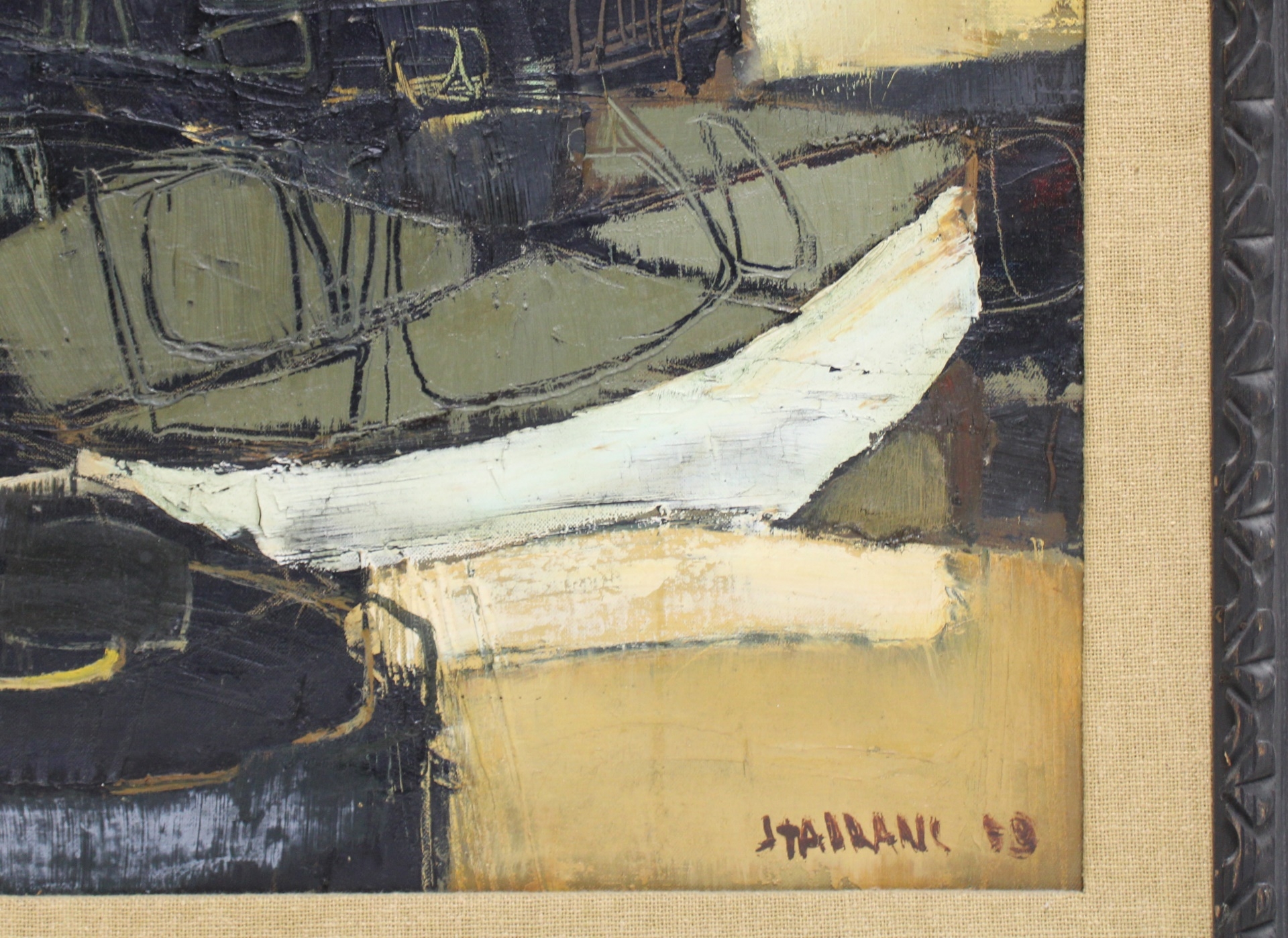 Raimonds Staprans | Fishing Boats Sunset (1926) | MutualArt