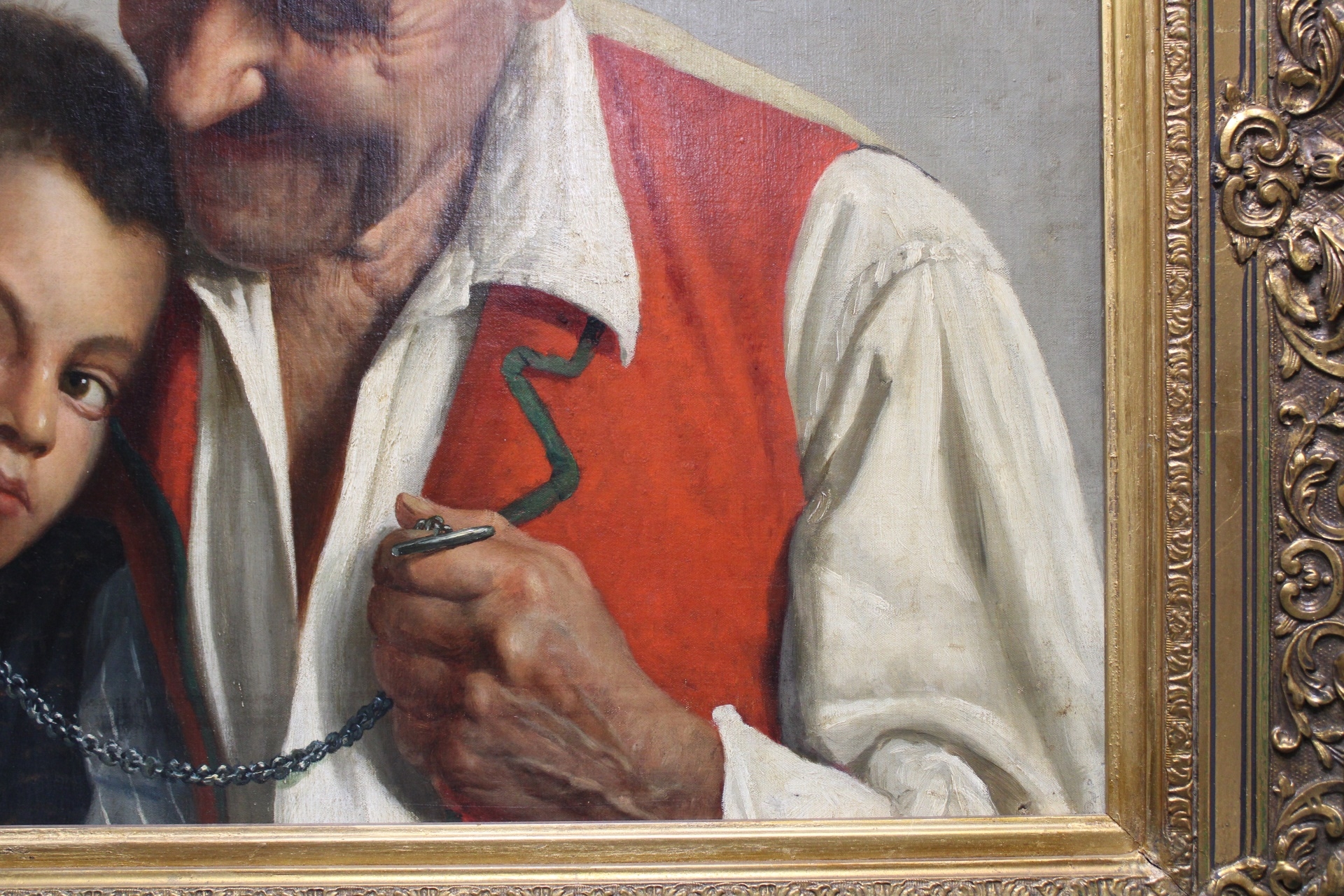 Claudio Rinaldi | Portrait of an Old Man and Boy (1897) | MutualArt