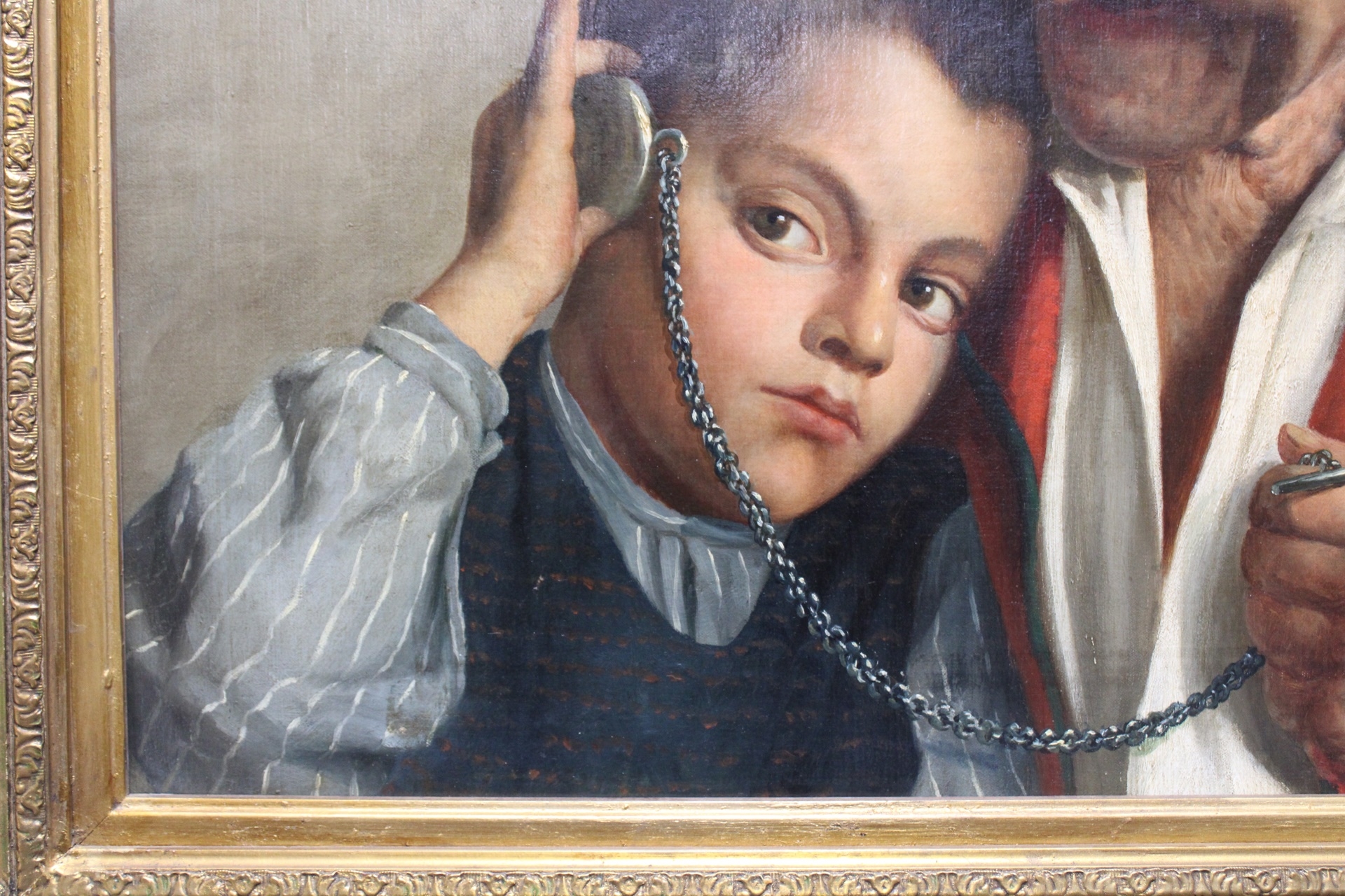 Claudio Rinaldi | Portrait of an Old Man and Boy (1897) | MutualArt