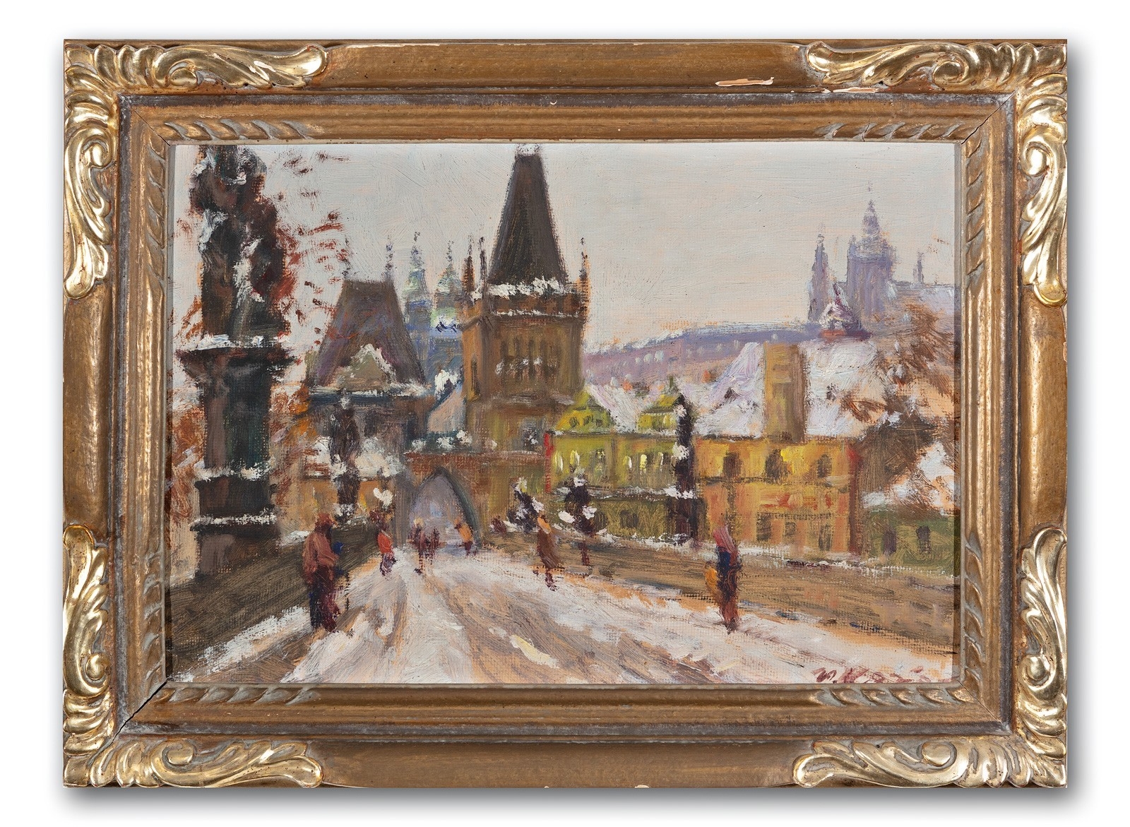 Václav Kozák | Karlův most v zimě | MutualArt