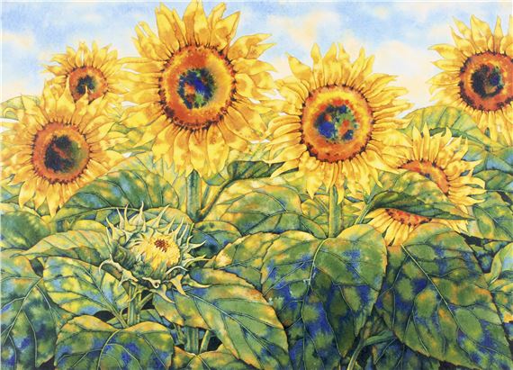 Peter Reading | Sunflowers near Facon | MutualArt