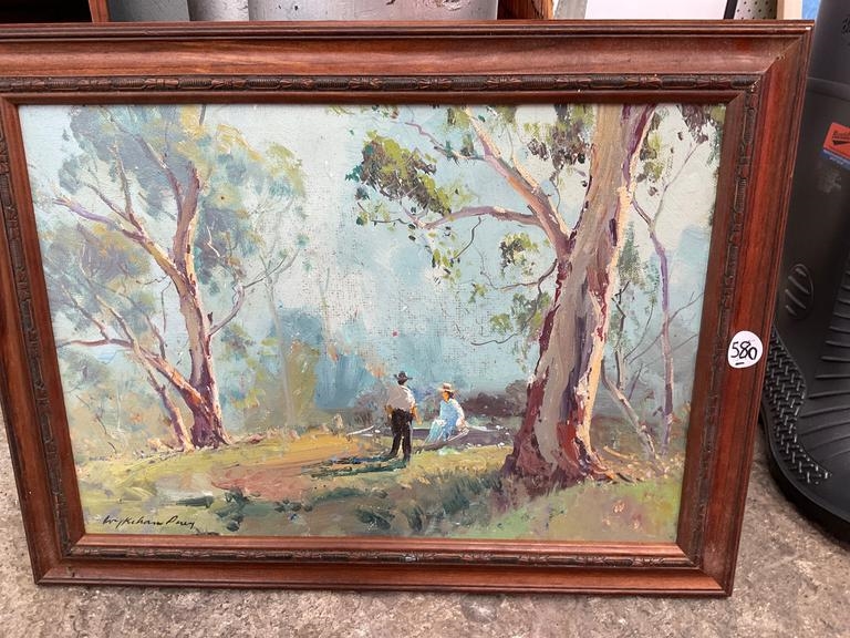 Wykeham Perry | WYKEHAM PERRY SIGNED OIL ON BOARD - RURAL SCENE | MutualArt