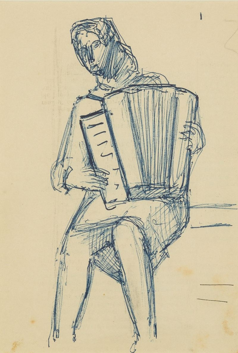 Mario Tozzi | Ragazza con fisarmonica | MutualArt