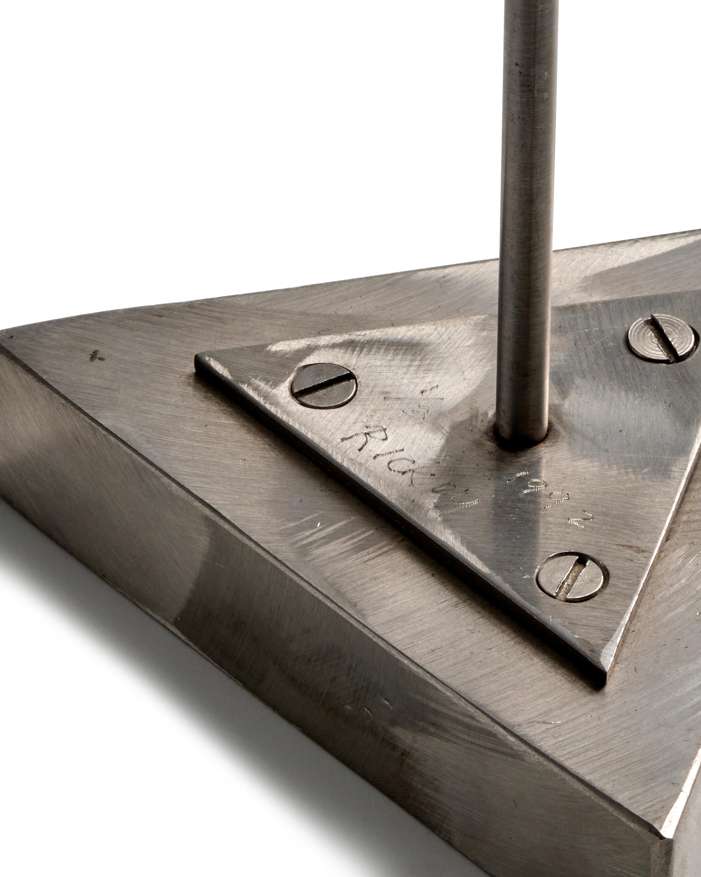 George Rickey | Three Lines Up with Gimbals (1992) | MutualArt