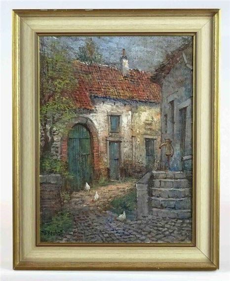 Walthère Joseph Neuhof | street scene | MutualArt