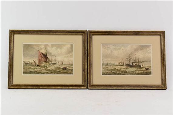C. H. Lewis | Two C.H. Lewis Prints of Tall Ships | MutualArt