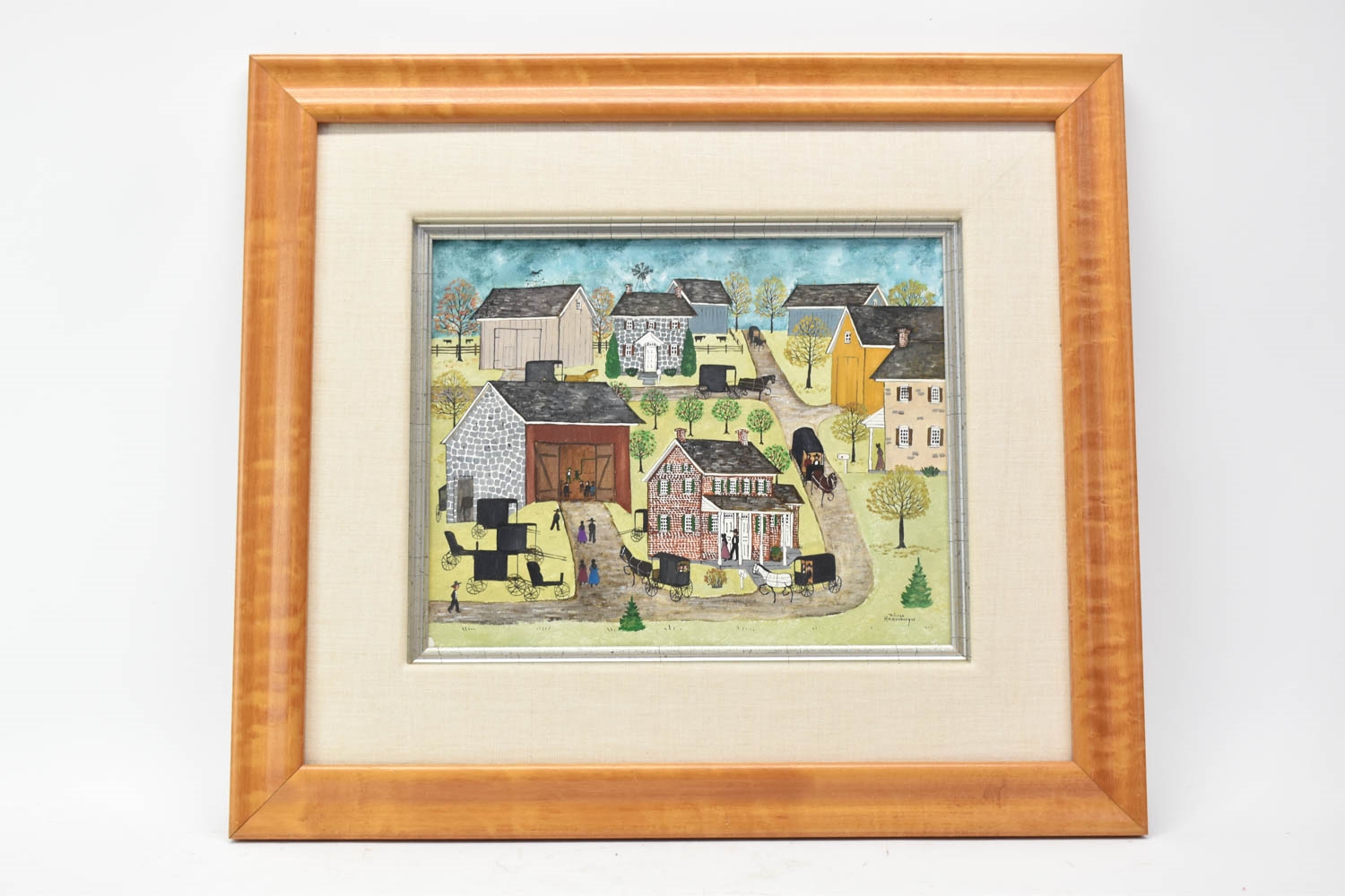 Dolores Hackenberger | Dolores Hackenberger Amish Farm Oil on Canvas ...