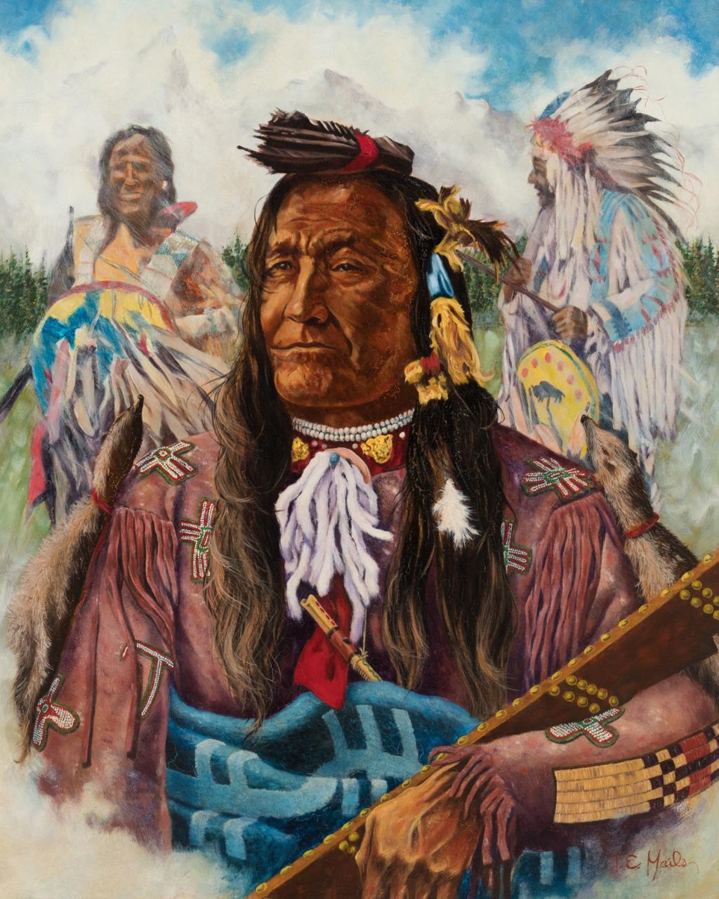 Thomas E. Mail | Mountain Chief - Blackfeet (1973) | MutualArt
