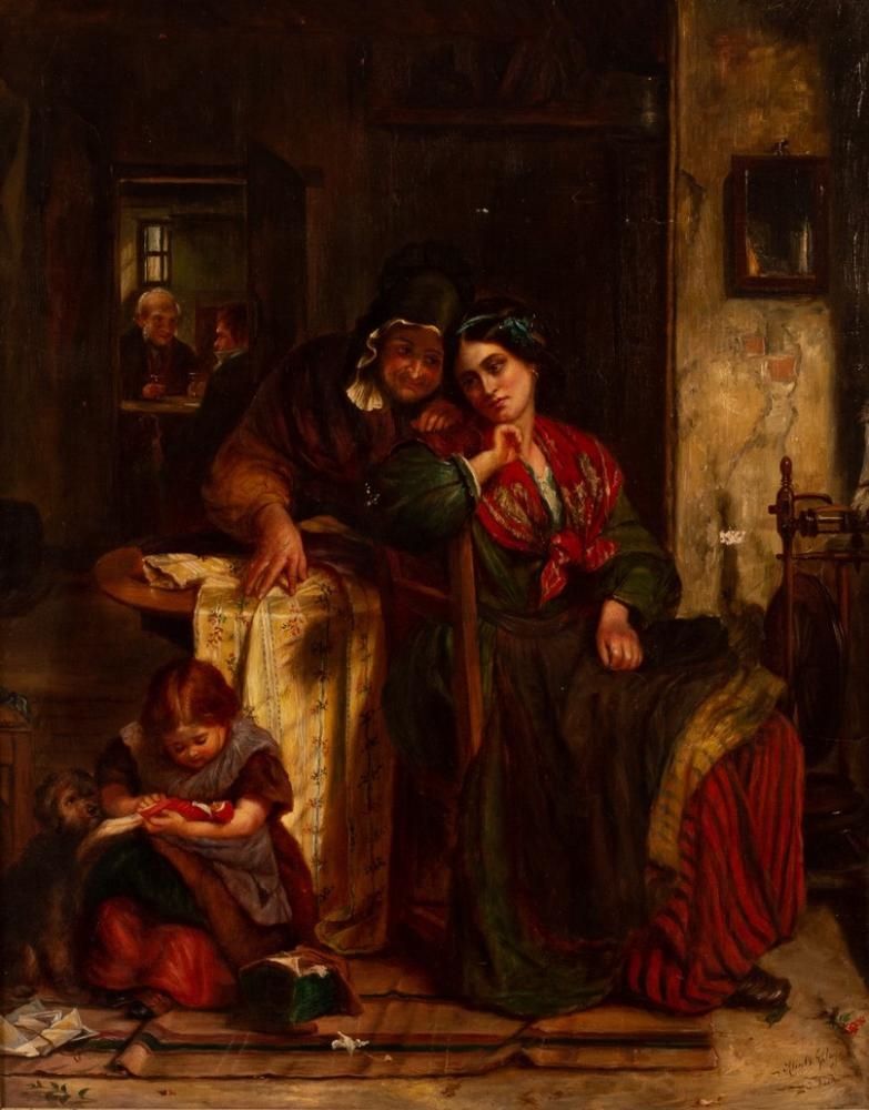 Thomas Faed | The Silken Gown | MutualArt