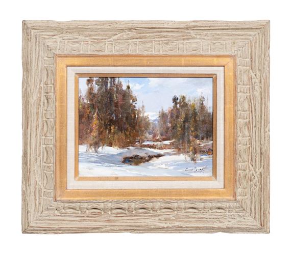 Cyrus Afsary | Winter Landscape (1940) | MutualArt