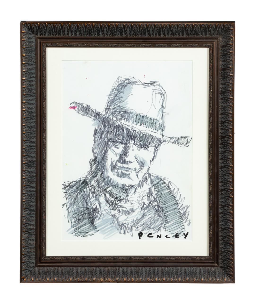 Steve Penley | Sketch of John Wayne (1964) | MutualArt