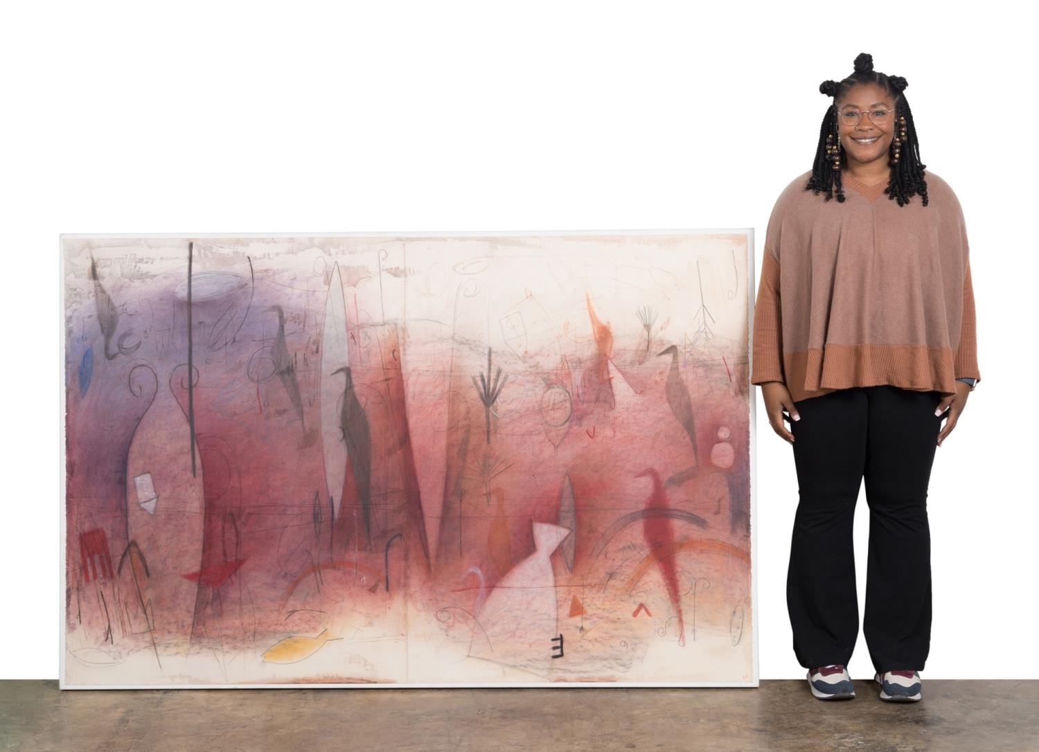 Emmi Whitehorse | Field of Birds (1956) | MutualArt