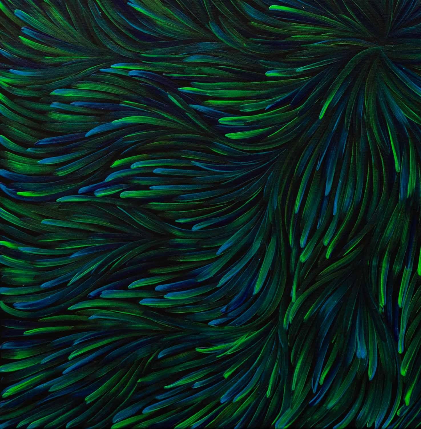 Patrick Rumble Kemarre | Bush Leaves (2021) | MutualArt