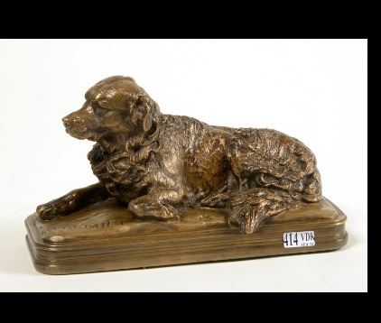 Emmanuel Frémiet | Chien couché | MutualArt