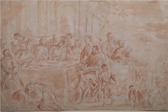 Sebastiano Ricci | Magdalene Washing the Feet of Christ in the House of ...