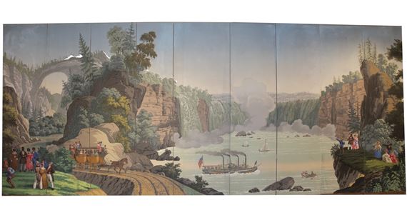 Jean Zuber | PANORAMIC NIAGARA FALLS WALLPAPER PANELS | MutualArt