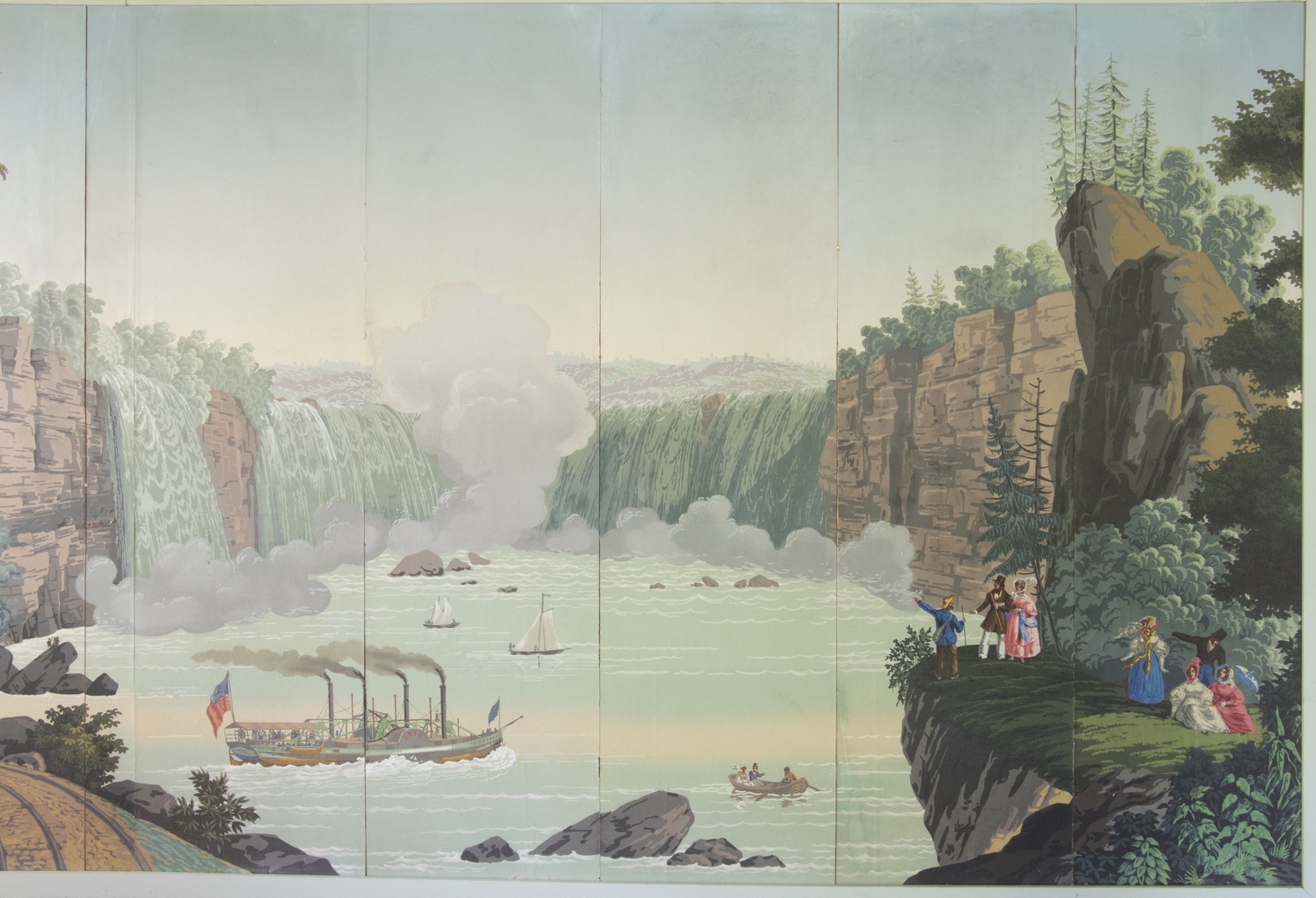 Jean Zuber | PANORAMIC NIAGARA FALLS WALLPAPER PANELS | MutualArt