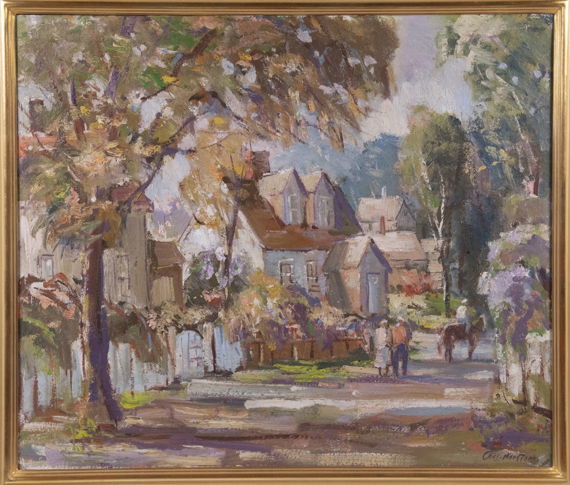 Charles Gordon Marston | Street Scene | MutualArt
