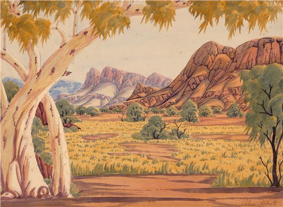 Clem Abbott | Central Australian Landscape | MutualArt