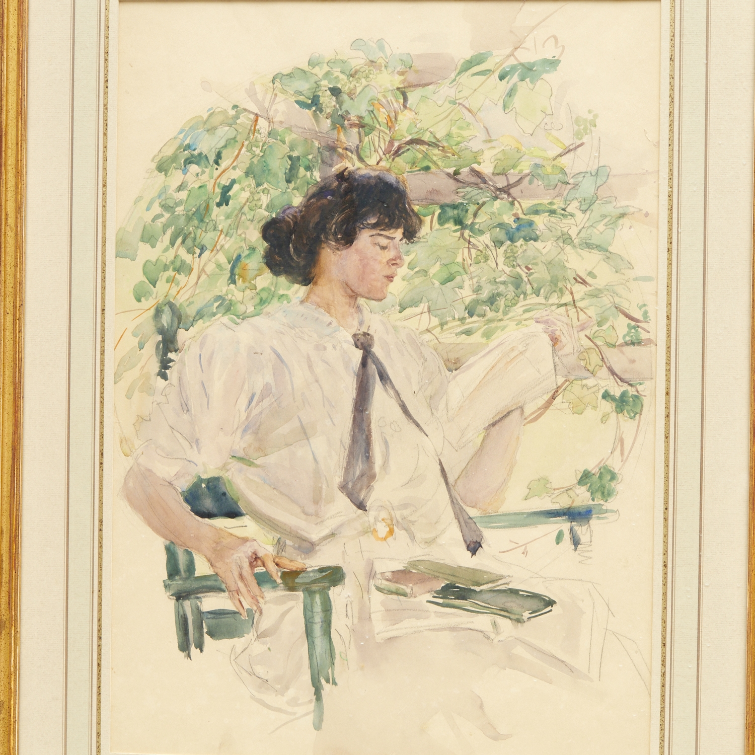 Charles Nicolas Sarka | Woman Reading | MutualArt