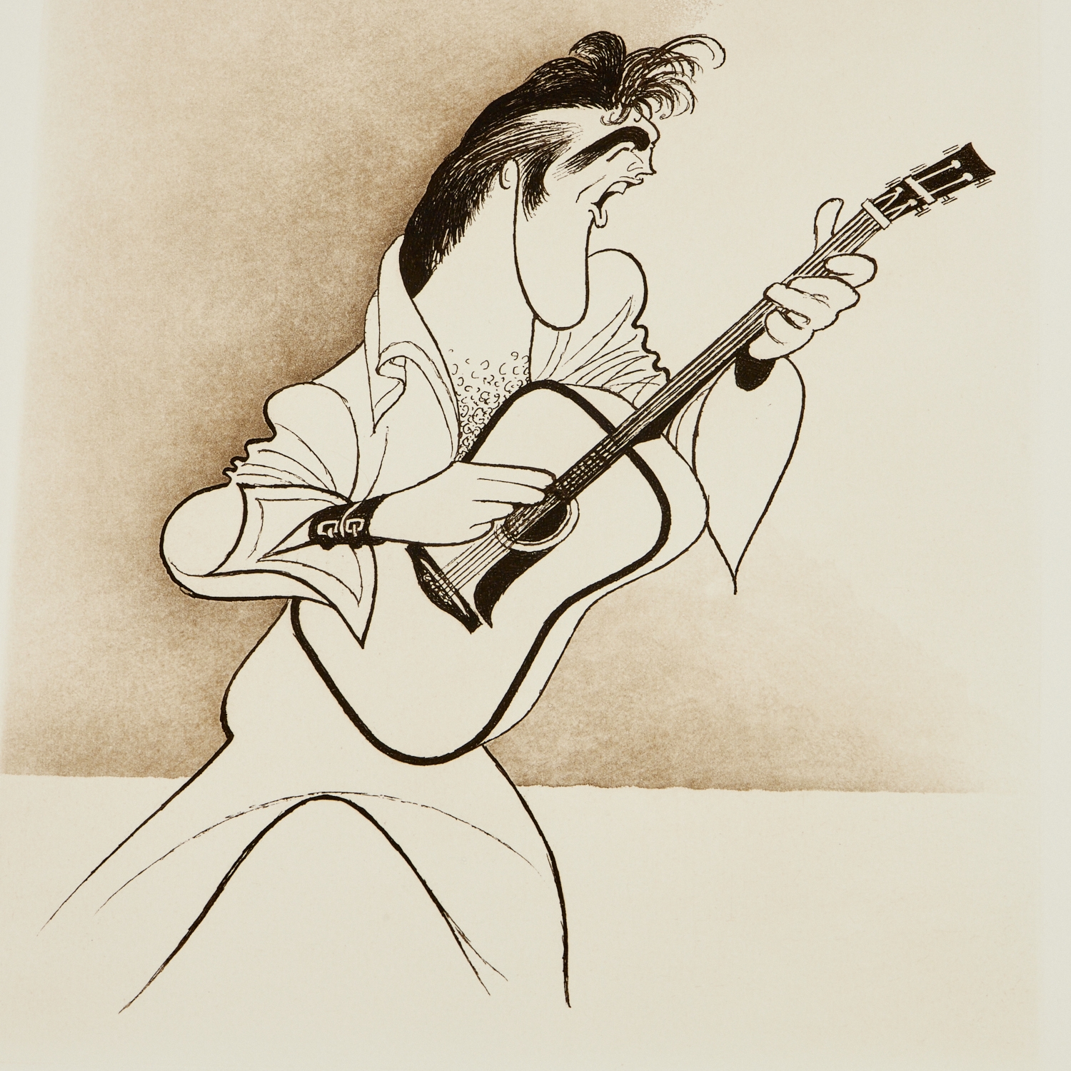 Al Hirschfeld | Elvis Presley | MutualArt