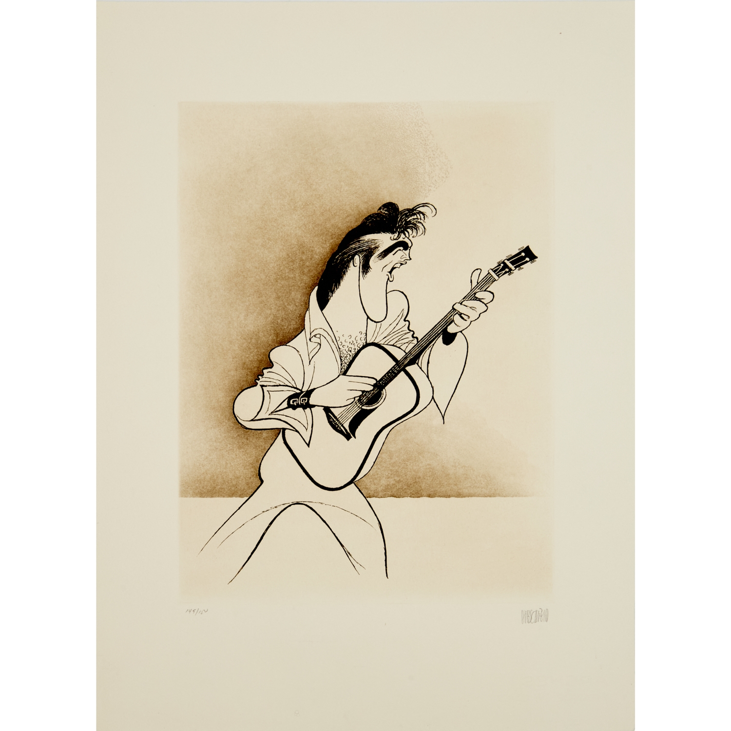 Al Hirschfeld | Elvis Presley | MutualArt