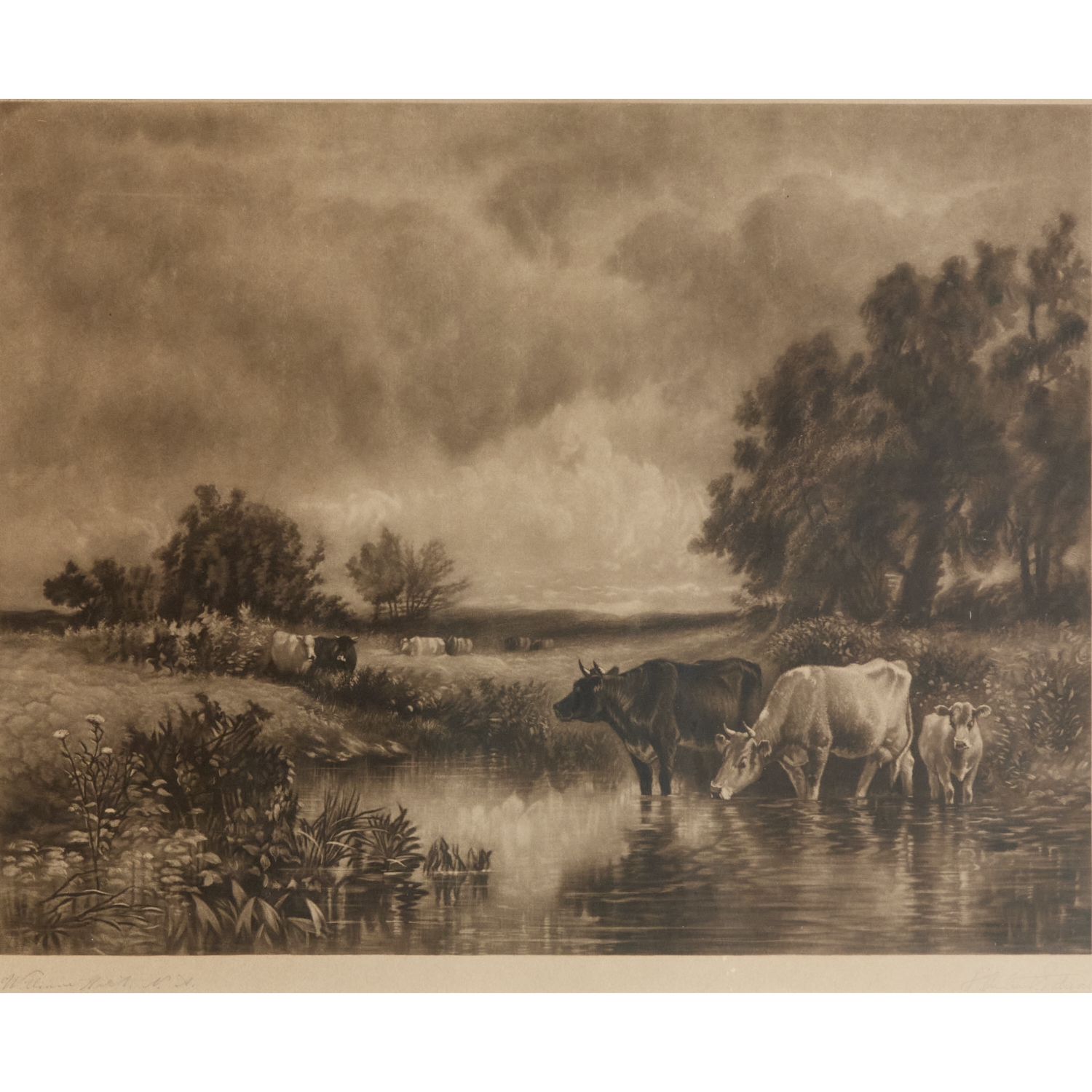 William M. Hart | Cows at pasture | MutualArt