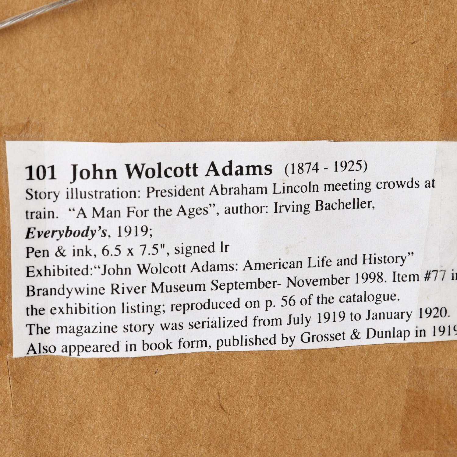 John Wolcott Adams | Lincoln illustration (1919) | MutualArt