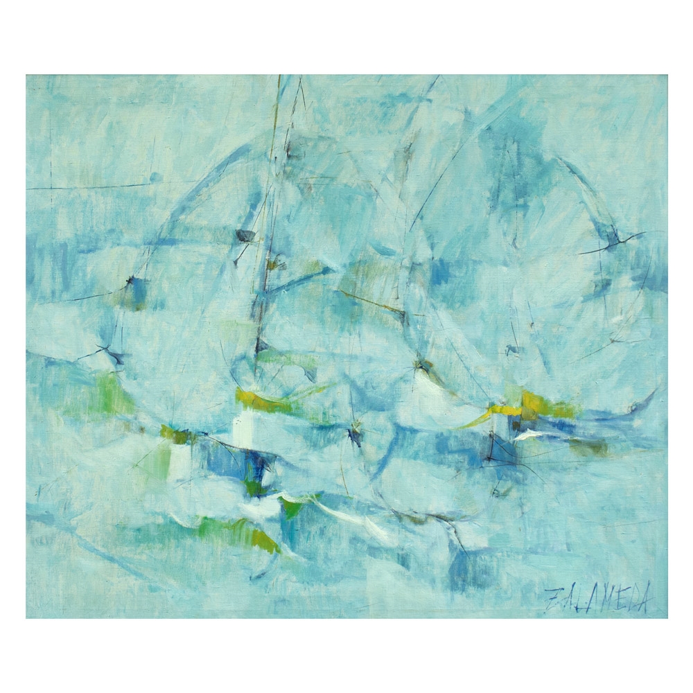 Oscar Zalameda | Sailboats (Circa 1960) | MutualArt