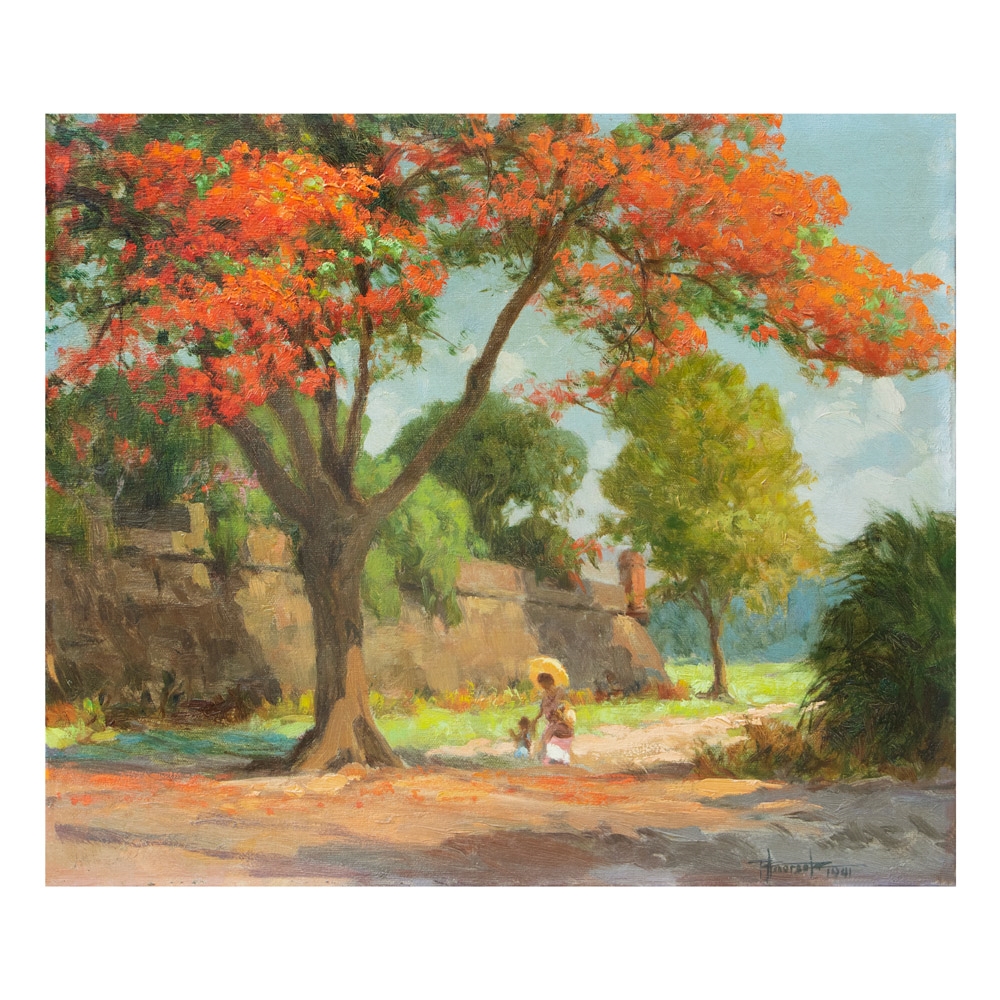 Fernando Amorsolo | Bombing of the Intendencia (1942) | MutualArt