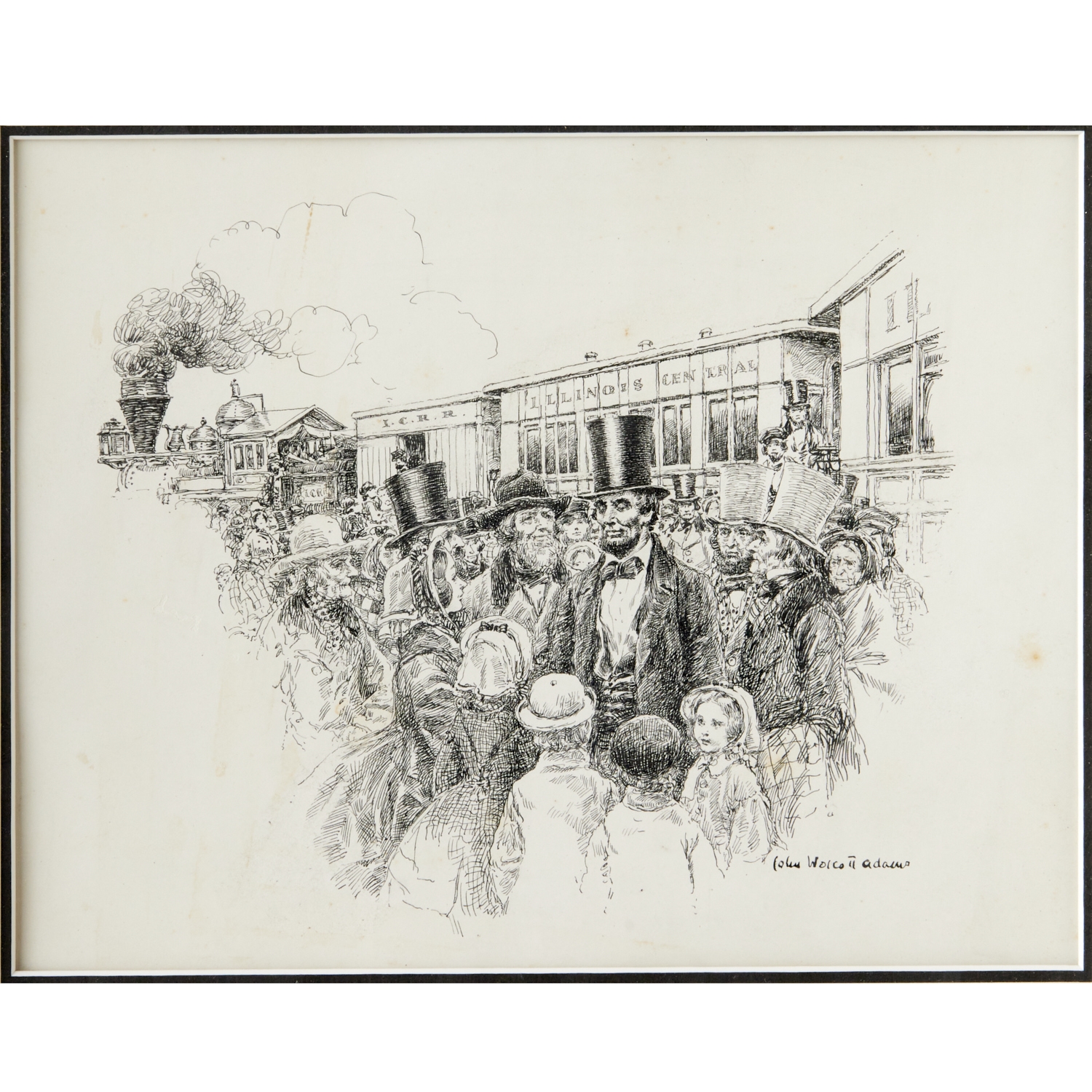 John Wolcott Adams | Lincoln illustration (1919) | MutualArt