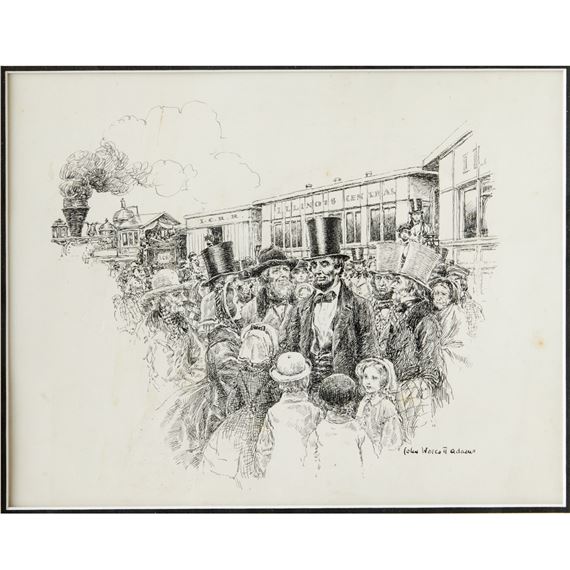 John Wolcott Adams | Lincoln illustration (1919) | MutualArt