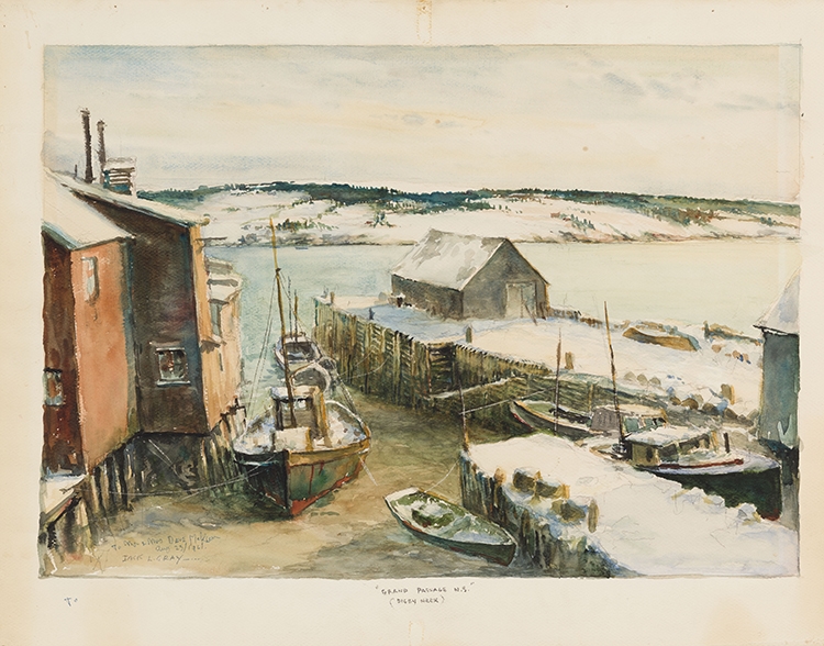 Jack Lorimer Gray | Grand Passage, N.S. (Digby Neck) (1961) | MutualArt