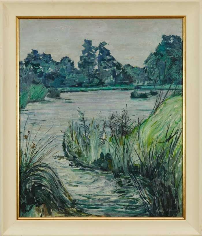 Anthony Atkinson | River landscape (1960) | MutualArt