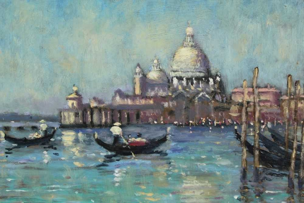 David Baxter | Gondolas on the Grand Canal | MutualArt