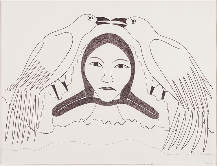 Kenojuak Ashevak | KNEELING WOMAN | MutualArt