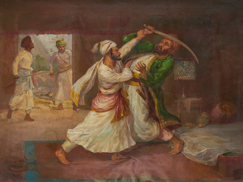 Archibald Herman Muller | Shivaji Killing Afzal Khan | MutualArt