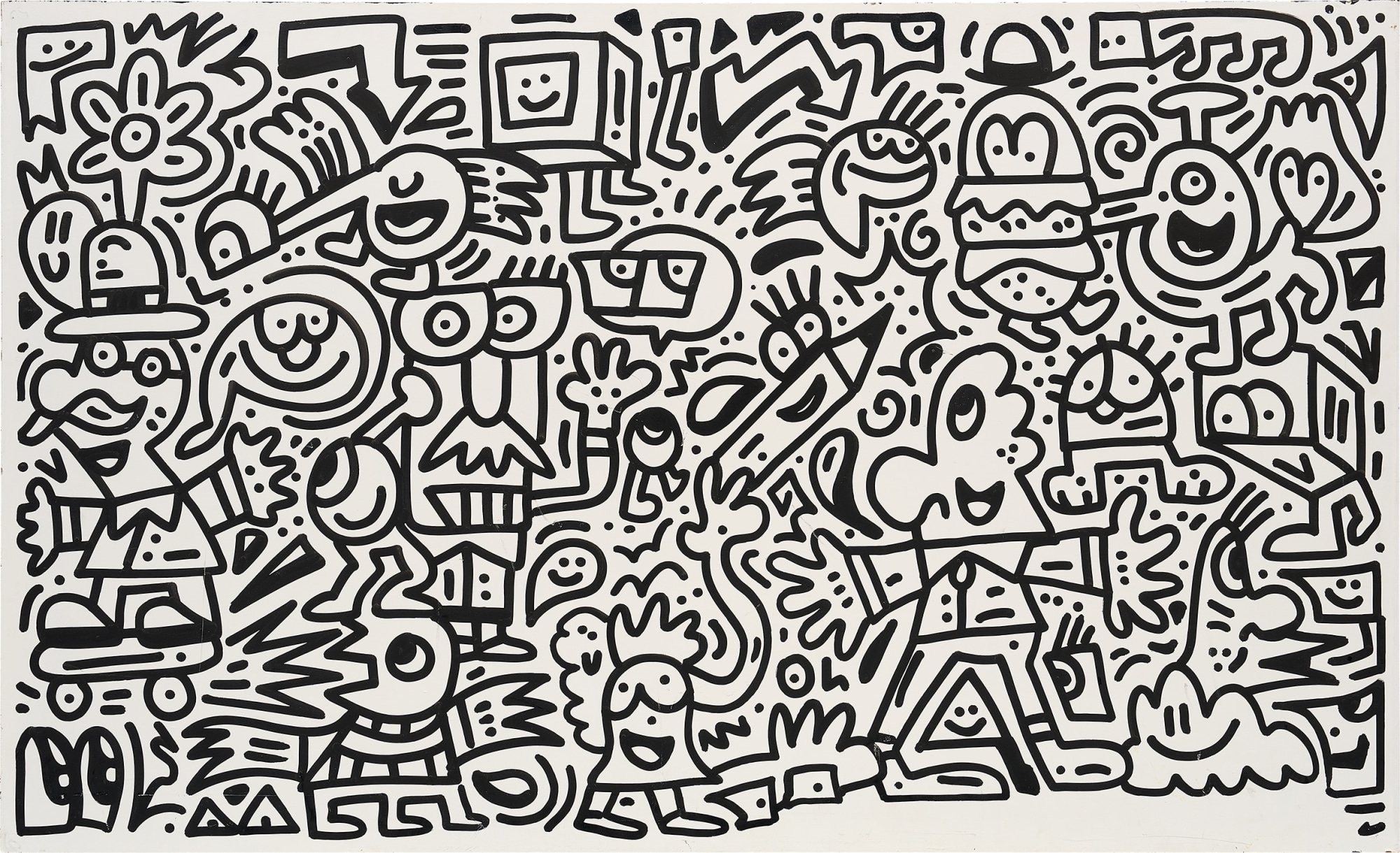 Mr. Doodle | Untitled (50 Hour Doodle Marathon) (2017) | MutualArt