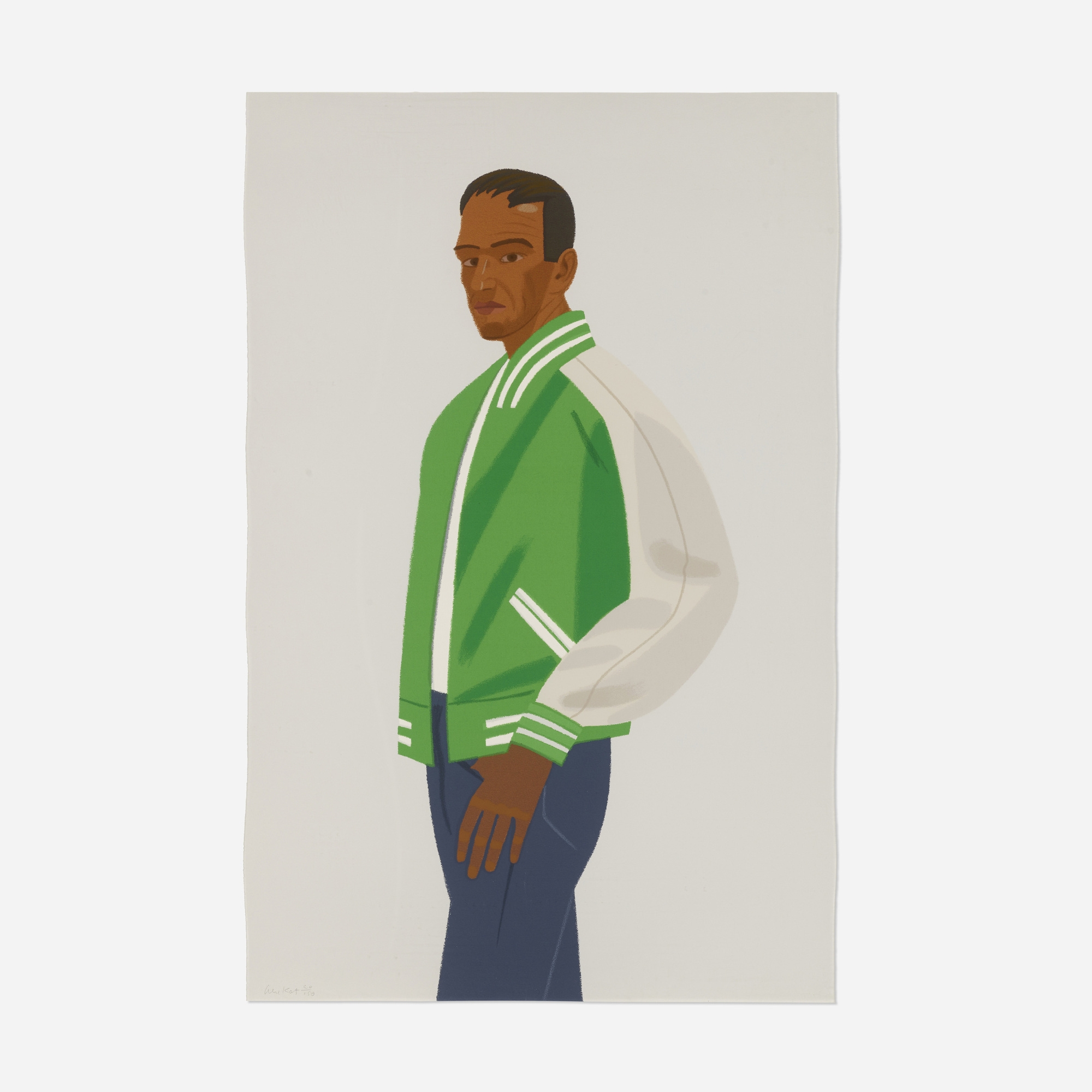 Alex Katz | Self-Portrait with Green Jacket (1989) | MutualArt