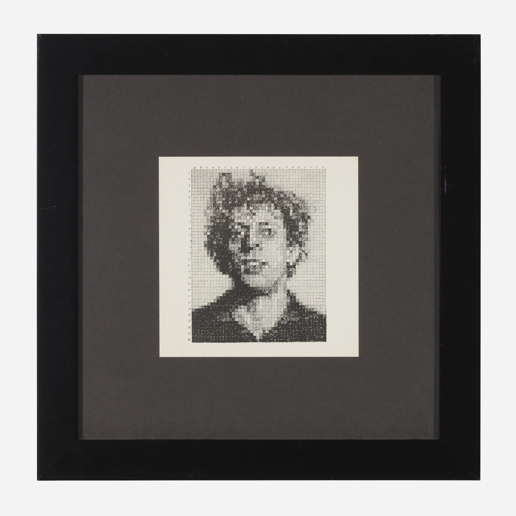 Chuck Close | Phil from the Rubber Stamp portfolio (1976) | MutualArt