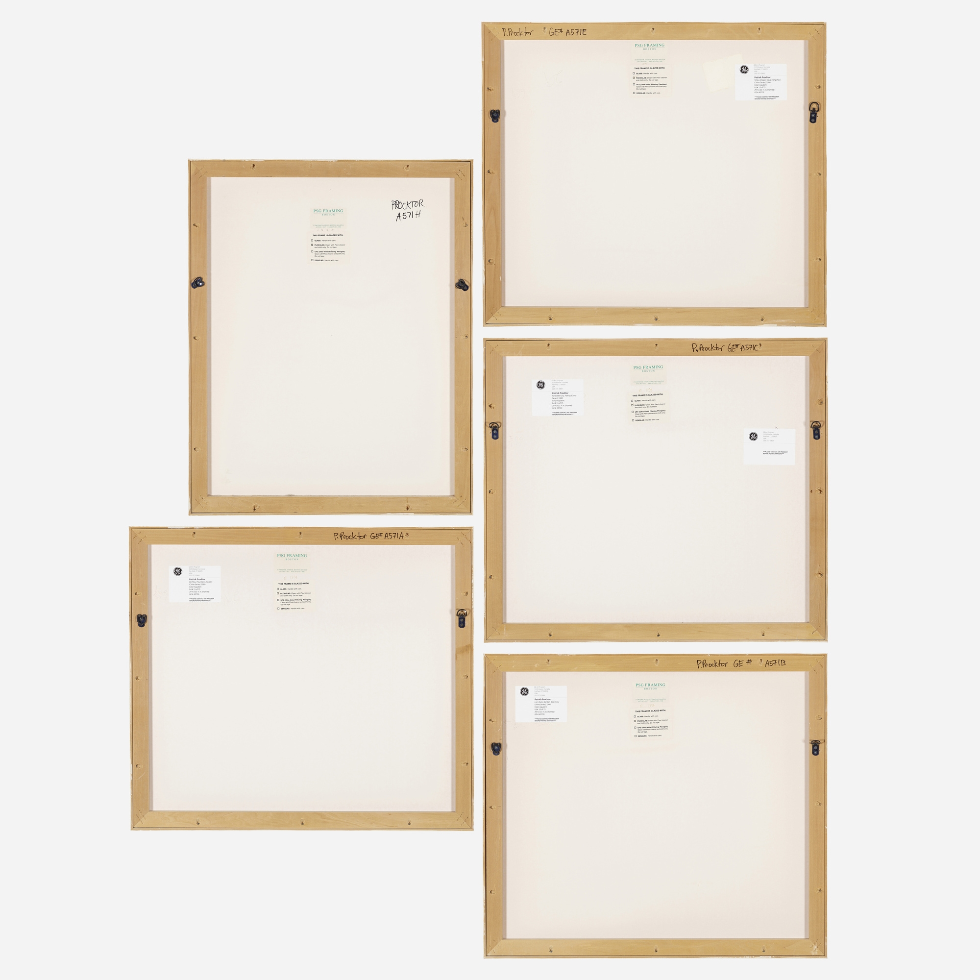 Patrick Procktor | Five works from the China Series (1980) | MutualArt