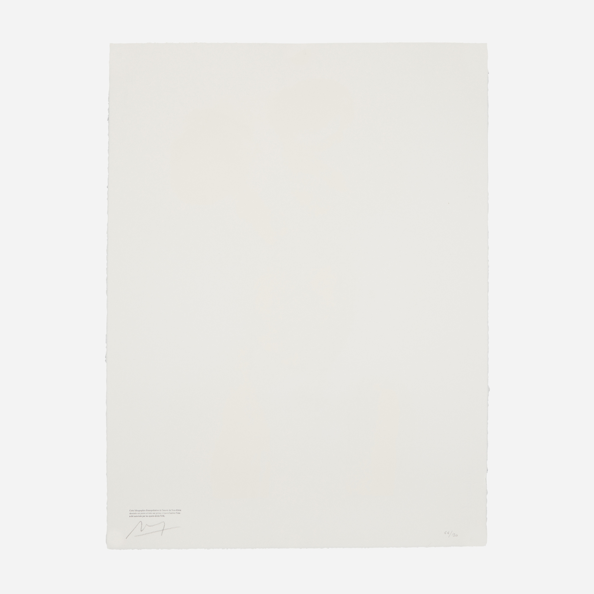 Yves Klein | Helena from the Anthropométries series (2004) | MutualArt