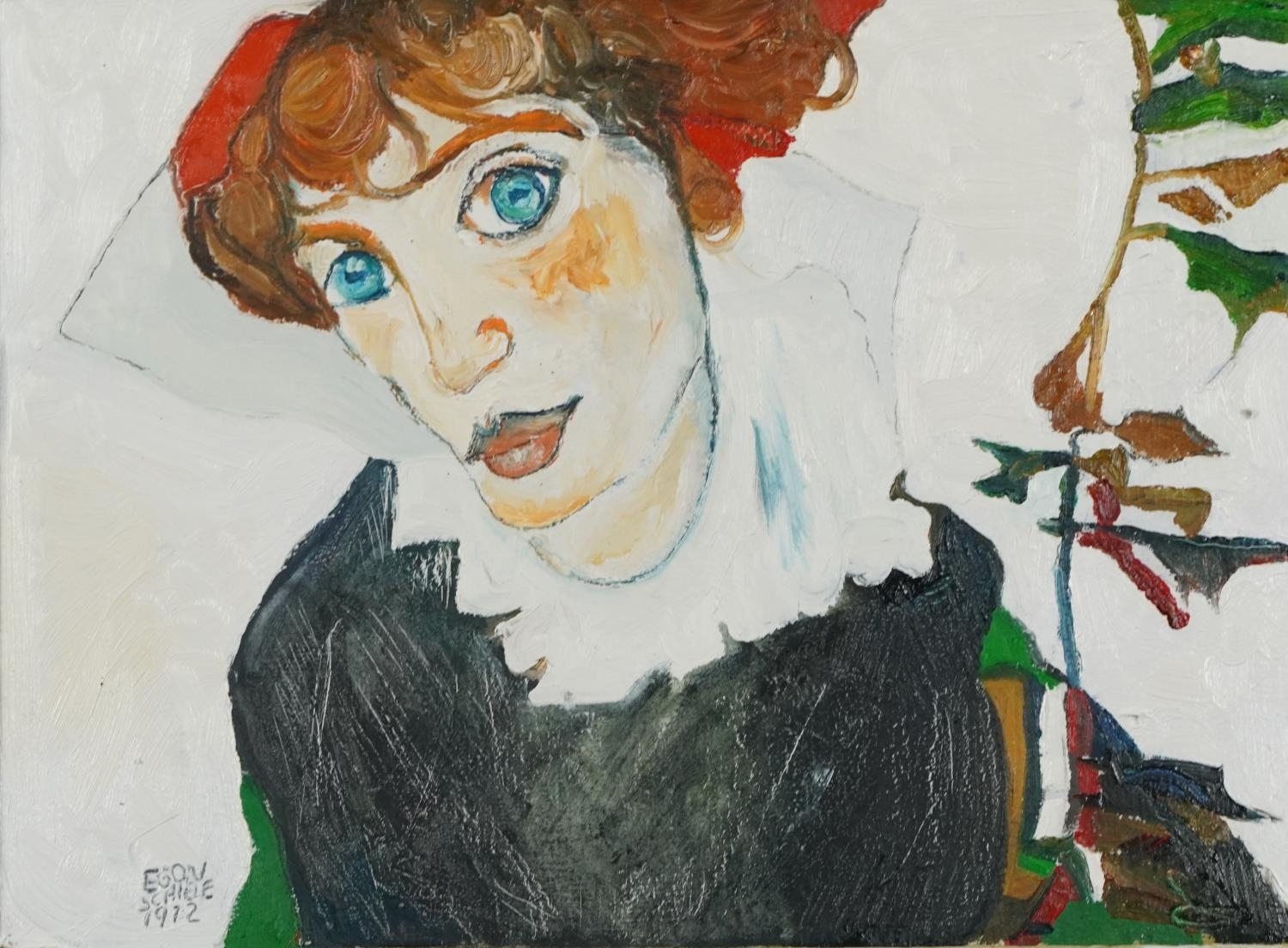 Egon Schiele | portrait of Wally | MutualArt