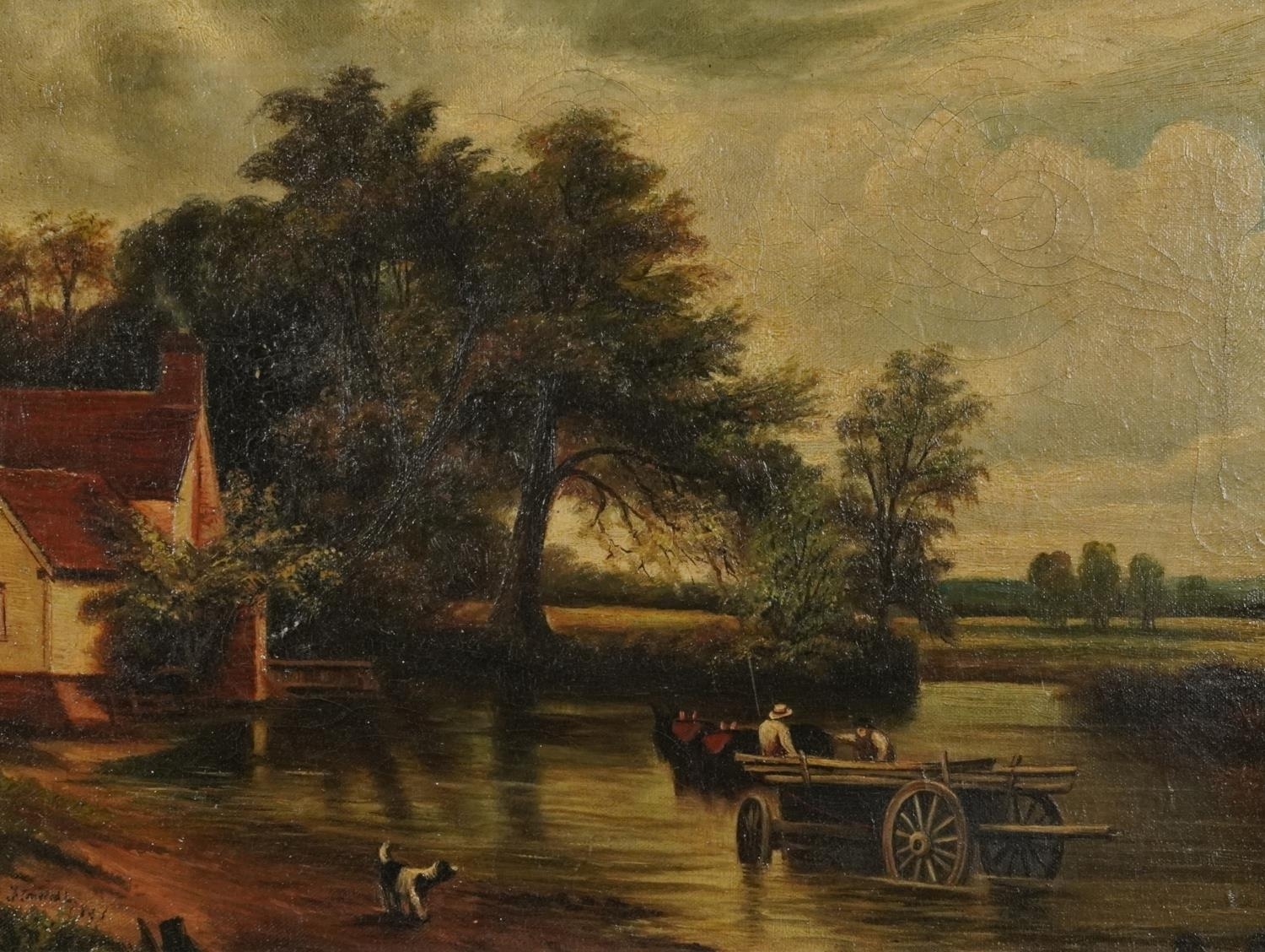 John Constable | Horse and cart before trees | MutualArt