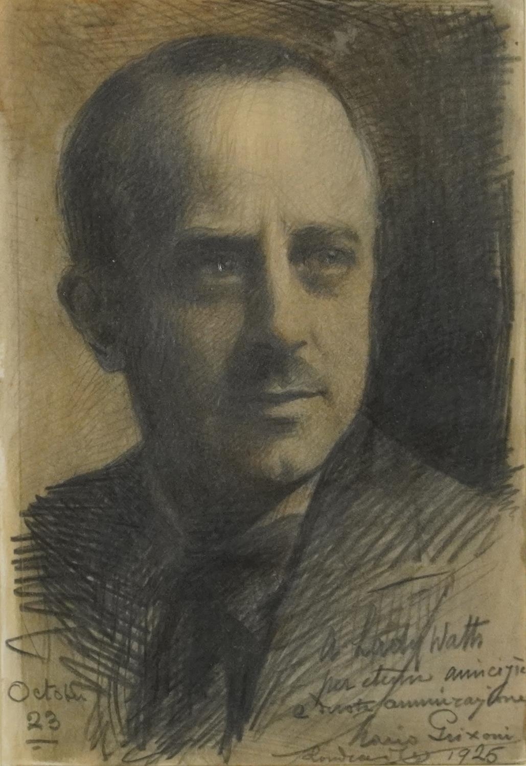 Count Mario Grixoni | Head and shoulders portrait of a gentleman ...