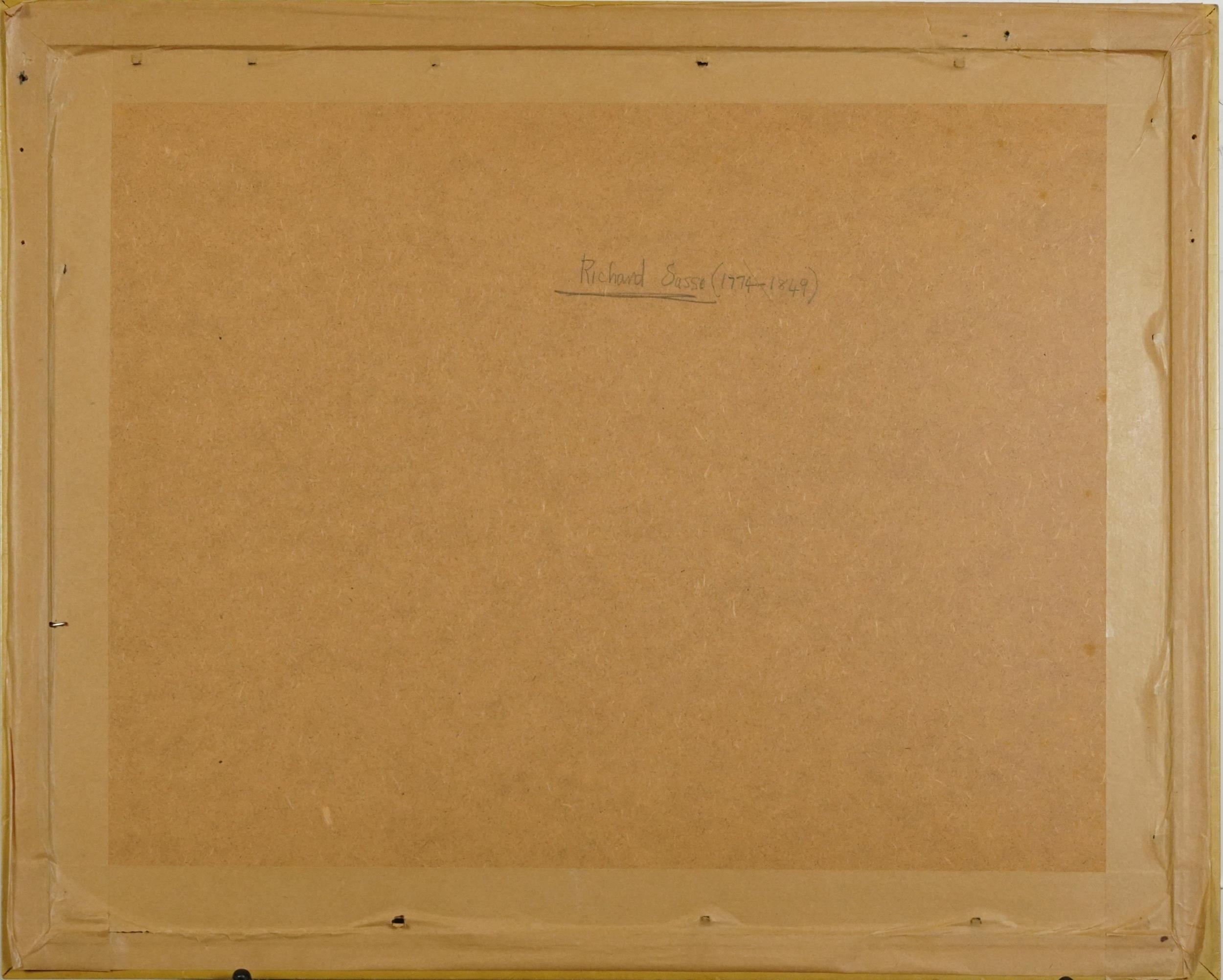 Richard Sasse | Landscape with figures before a castle (Early 19th ...